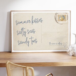 Coastal Beach Print Set of 17, Pink Preppy Summer Wall Art, Coastal ...
