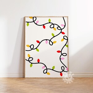 Pink Christmas Wall Art Set, Girly Holiday Winter Prints, Printable ...