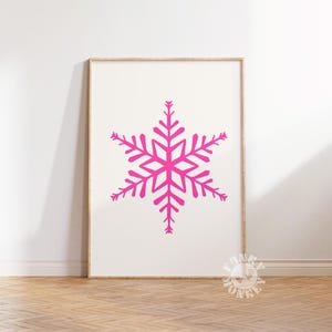 Pink Christmas Wall Art Set, Girly Holiday Winter Prints, Printable ...