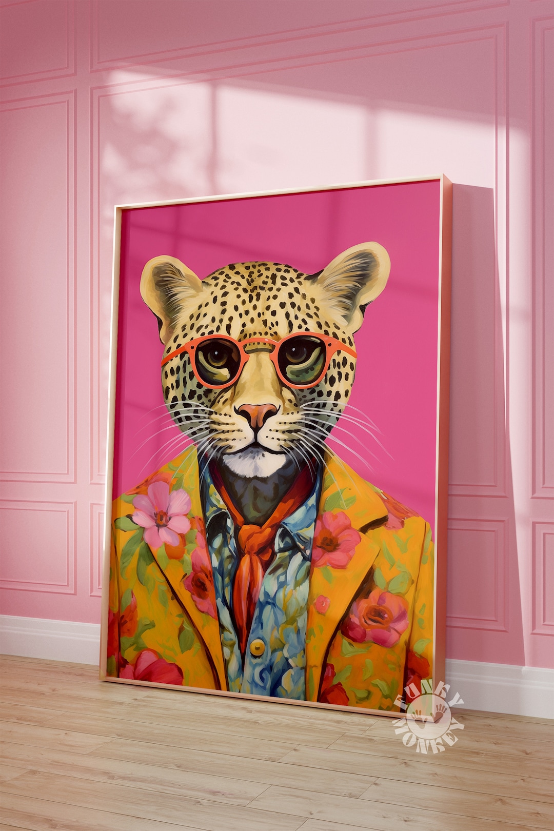 Preppy Funky Animal Print, Fashion Leopard Printable Art, Dopamine ...