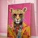 Preppy Funky Animal Print, Fashion Leopard Printable Art, Dopamine ...