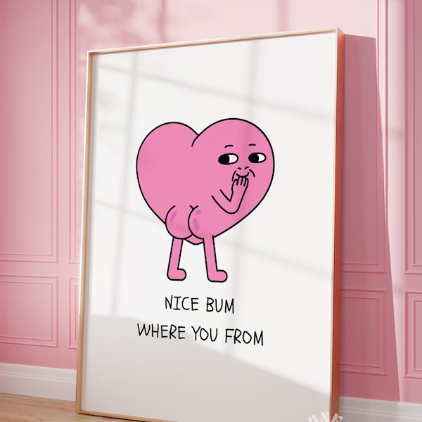 Bum Poster Etsy