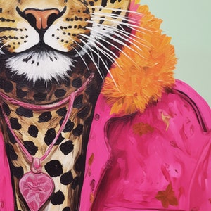 Fashion Animal Print, Funky Leopard Art Print, Preppy Leopard Printable ...
