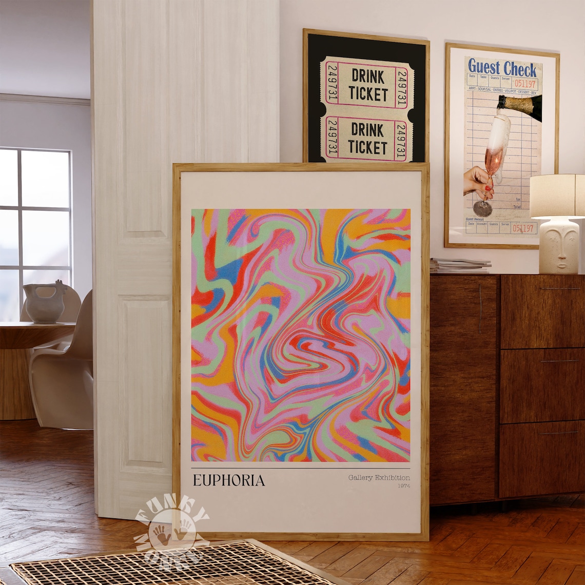 Euphoria Print, Retro Gallery Exhibition Print, Preppy Poster, Trendy ...