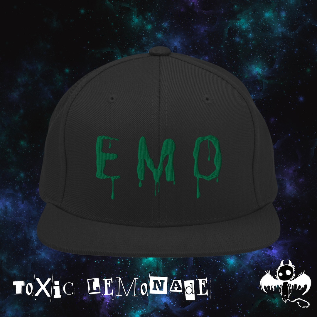 EMO Hat Embroidered Cap Alternative Unisex Snapback - Etsy