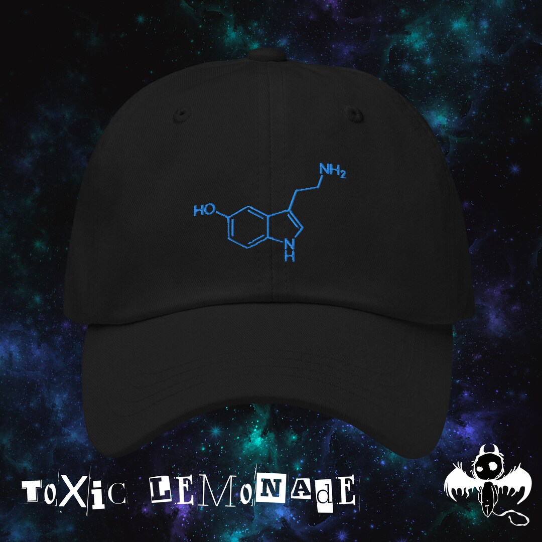 Serotonin Happy Hat Skeletal Formula Cap Embroidered Dad Hat - Etsy