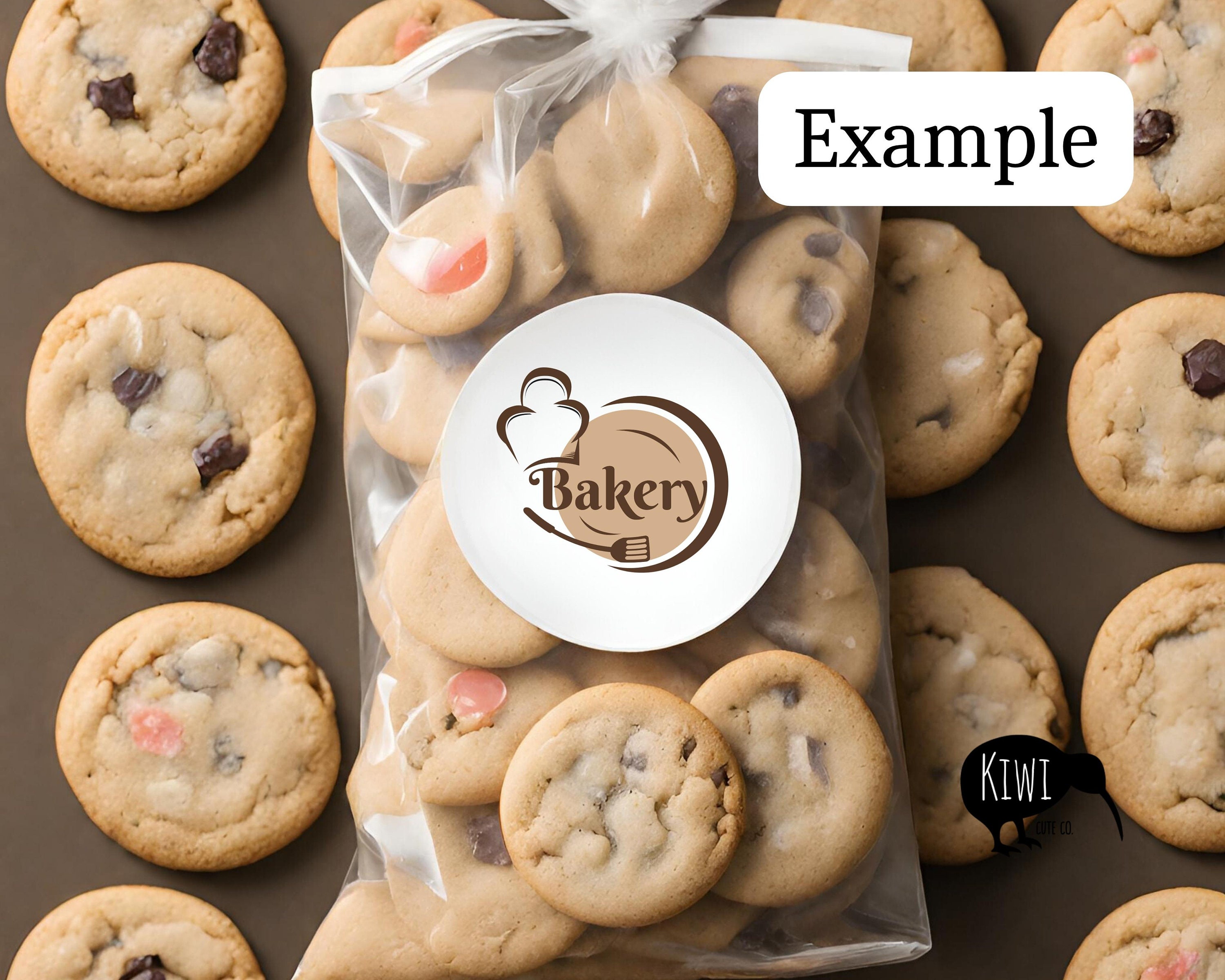 Cookie Business Mockup Bakery Design Blank Cookie Mockup Round Sticker ...