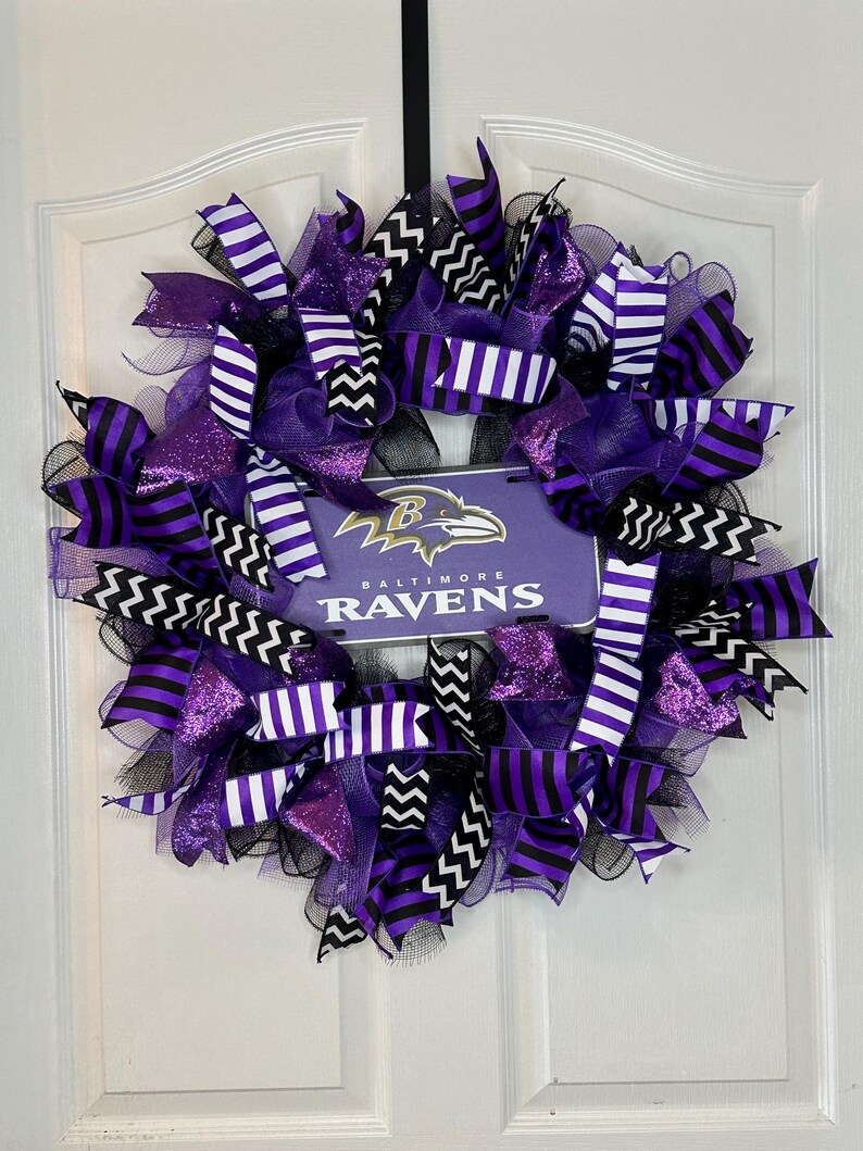 Baltimore Ravens Wreath - Etsy