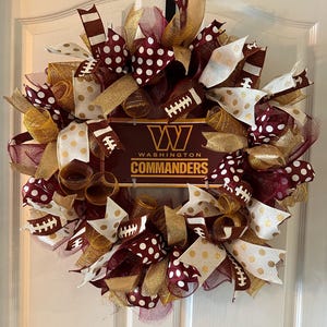 Washington Commanders Wreath - Etsy