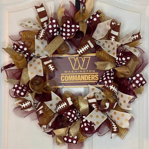 Washington Commanders Wreath - Etsy