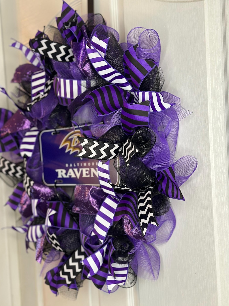 Baltimore Ravens Wreath - Etsy