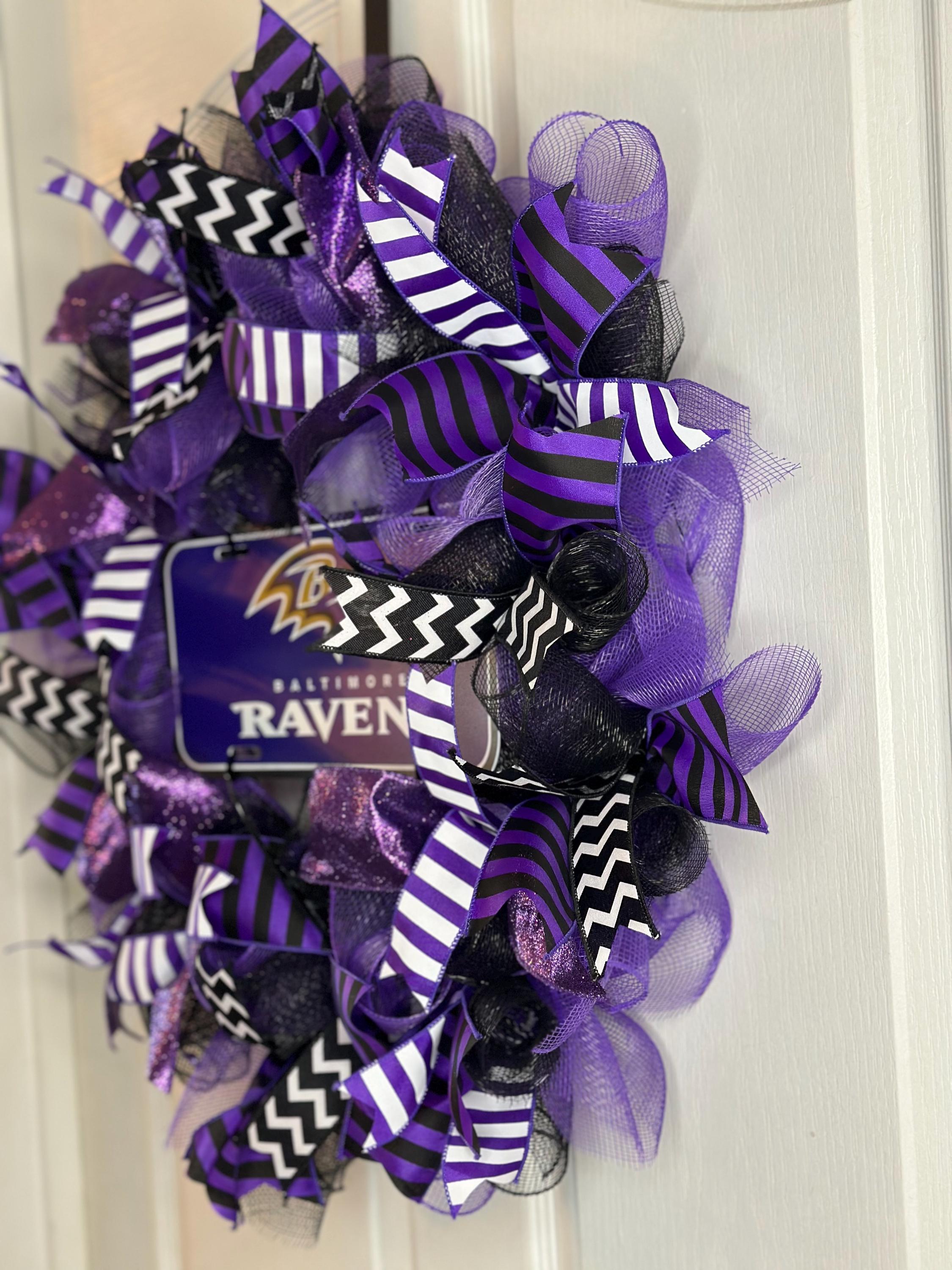 Baltimore Ravens Wreath - Etsy