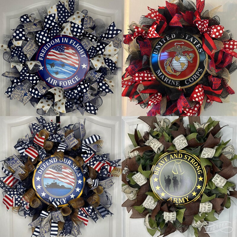 Military Wreath - Etsy