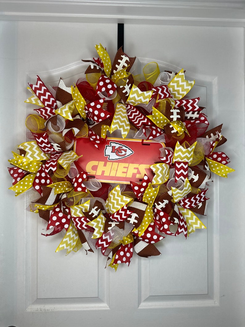 Kansas City Chiefs Wreath - Etsy