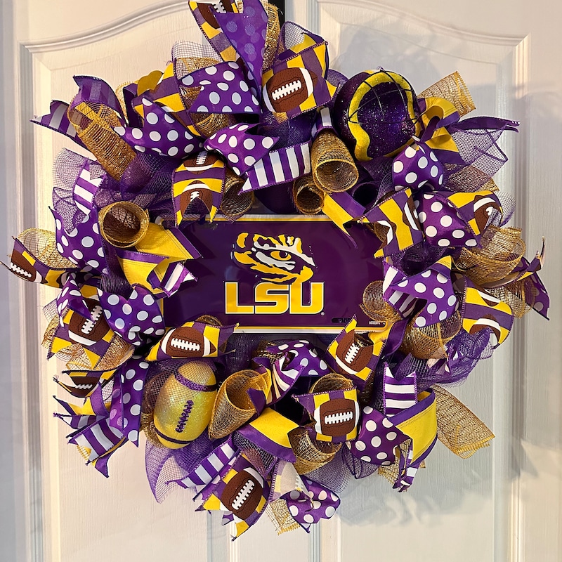 Lsu Wreath - Etsy