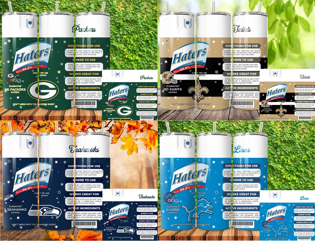 Haters Be Gone Spray 20oz Skinny Stainless Tumbler Travel Mug Choose ...