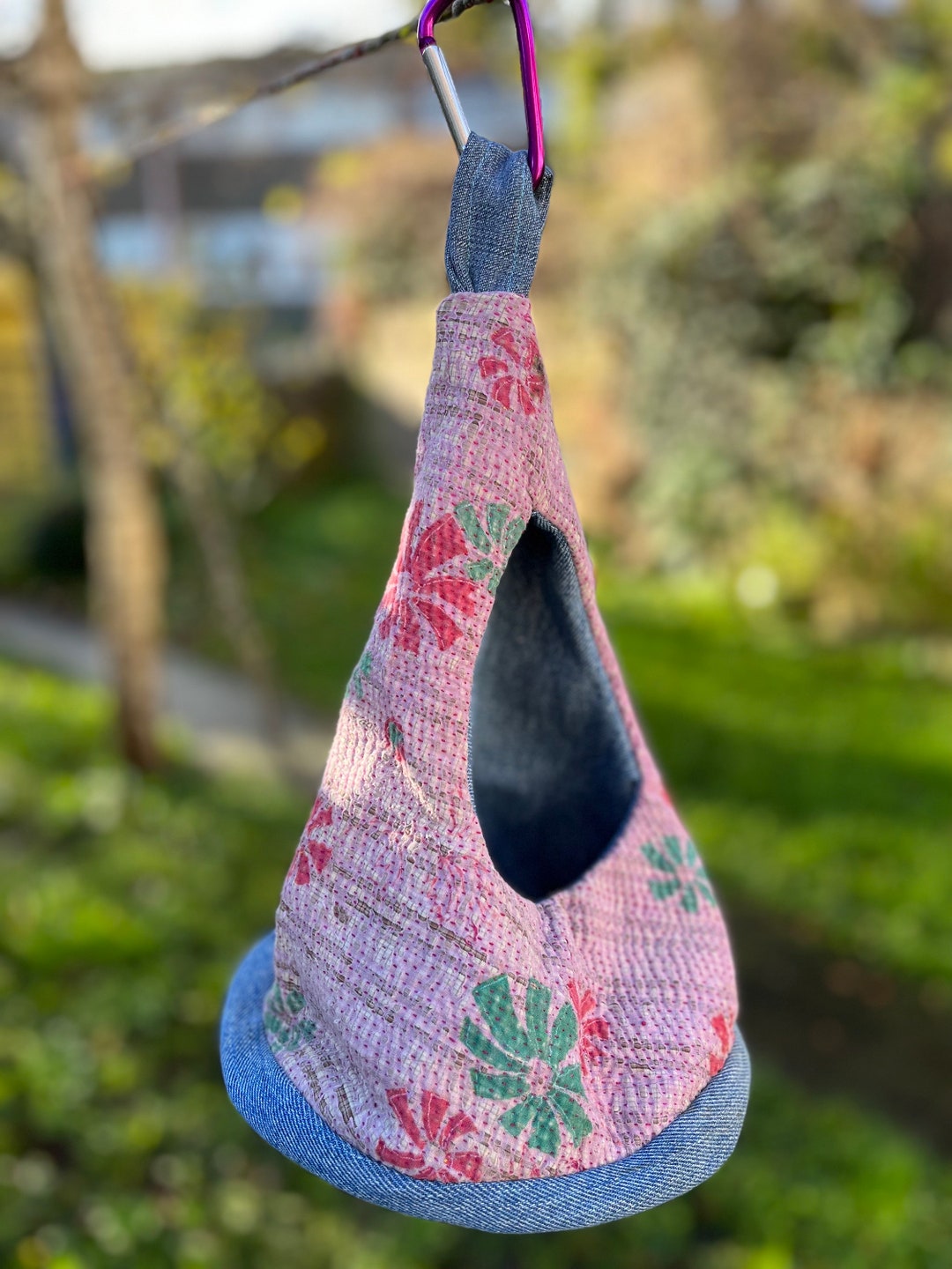 Floral Kantha Quilt Swedish Peg Bag - Etsy