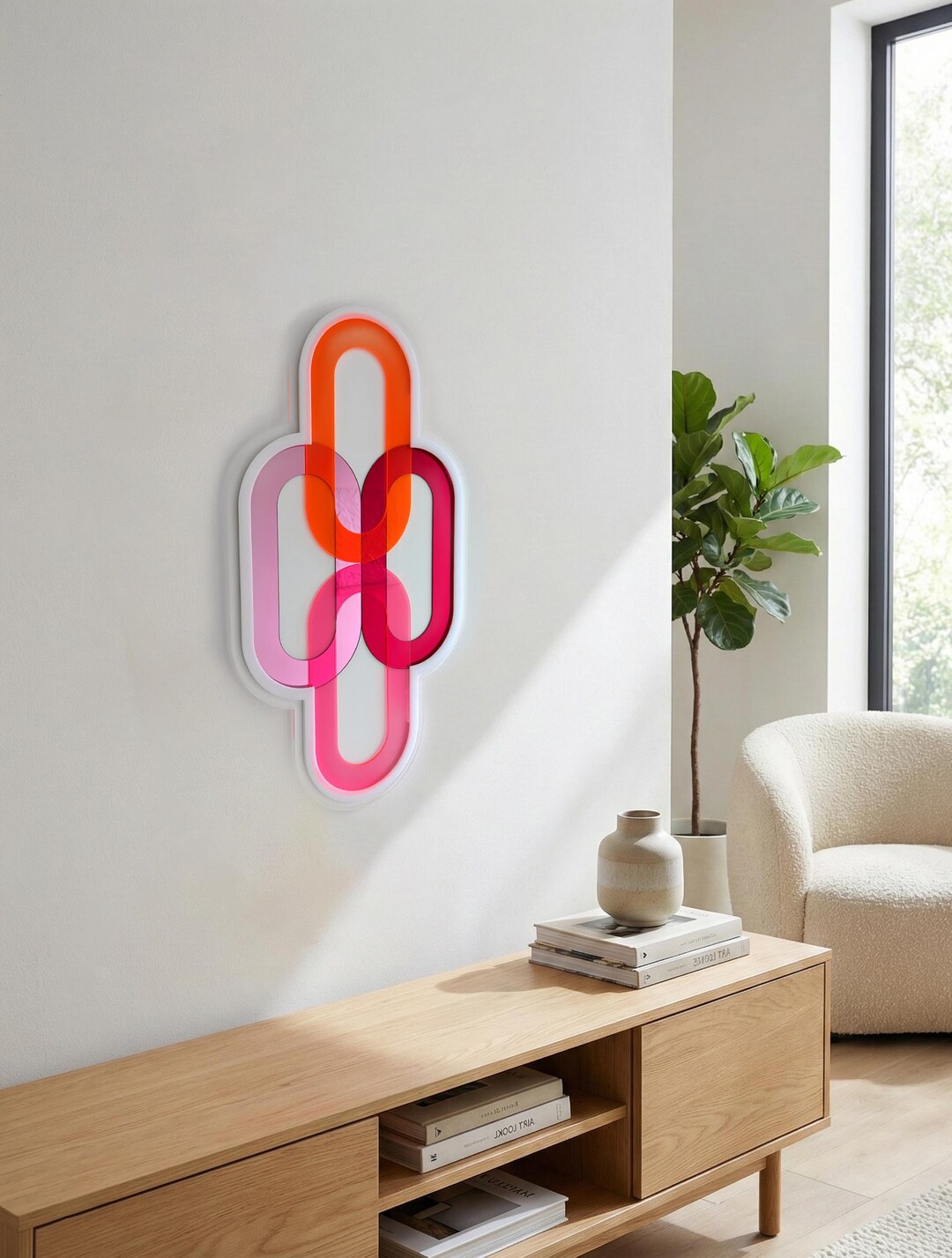 Unique Wall Decor of Geometric Sculptural Design With Color ...
