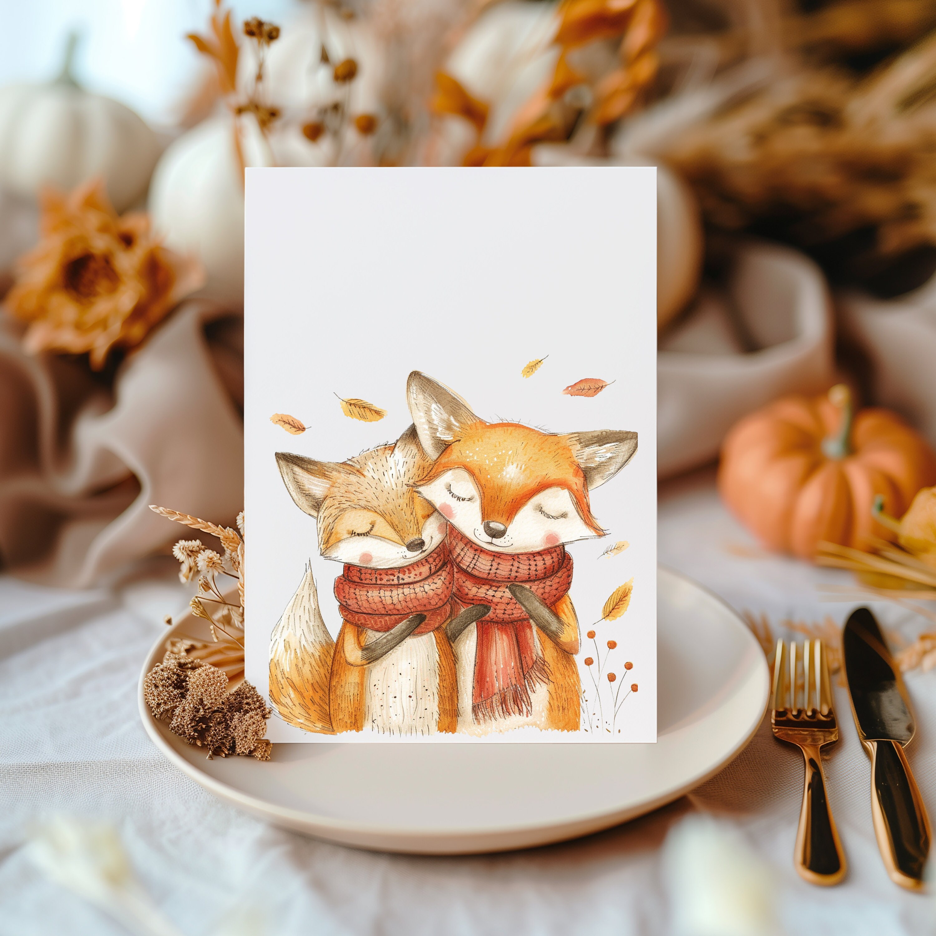 Fall Animal Clip Art | Fall Fox Clip Art | Sublimation Clip Art ...