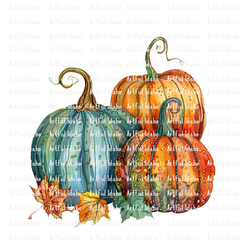 Fall Pumpkins PNG | Sublimation Clip Art | Commercial Use | Fall Clip ...