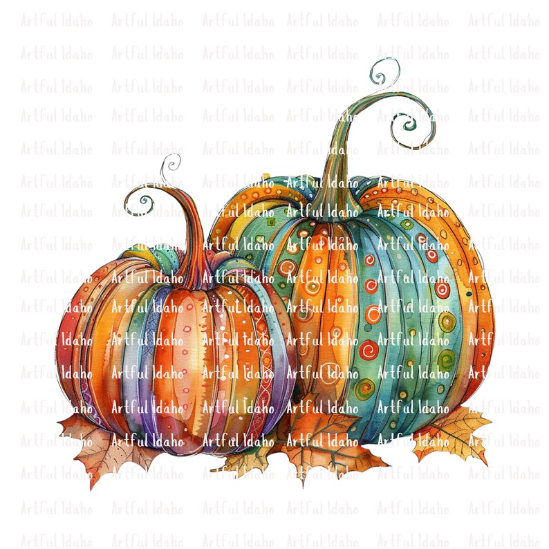 Fall Pumpkins PNG | Sublimation Clip Art | Commercial Use | Fall Clip ...