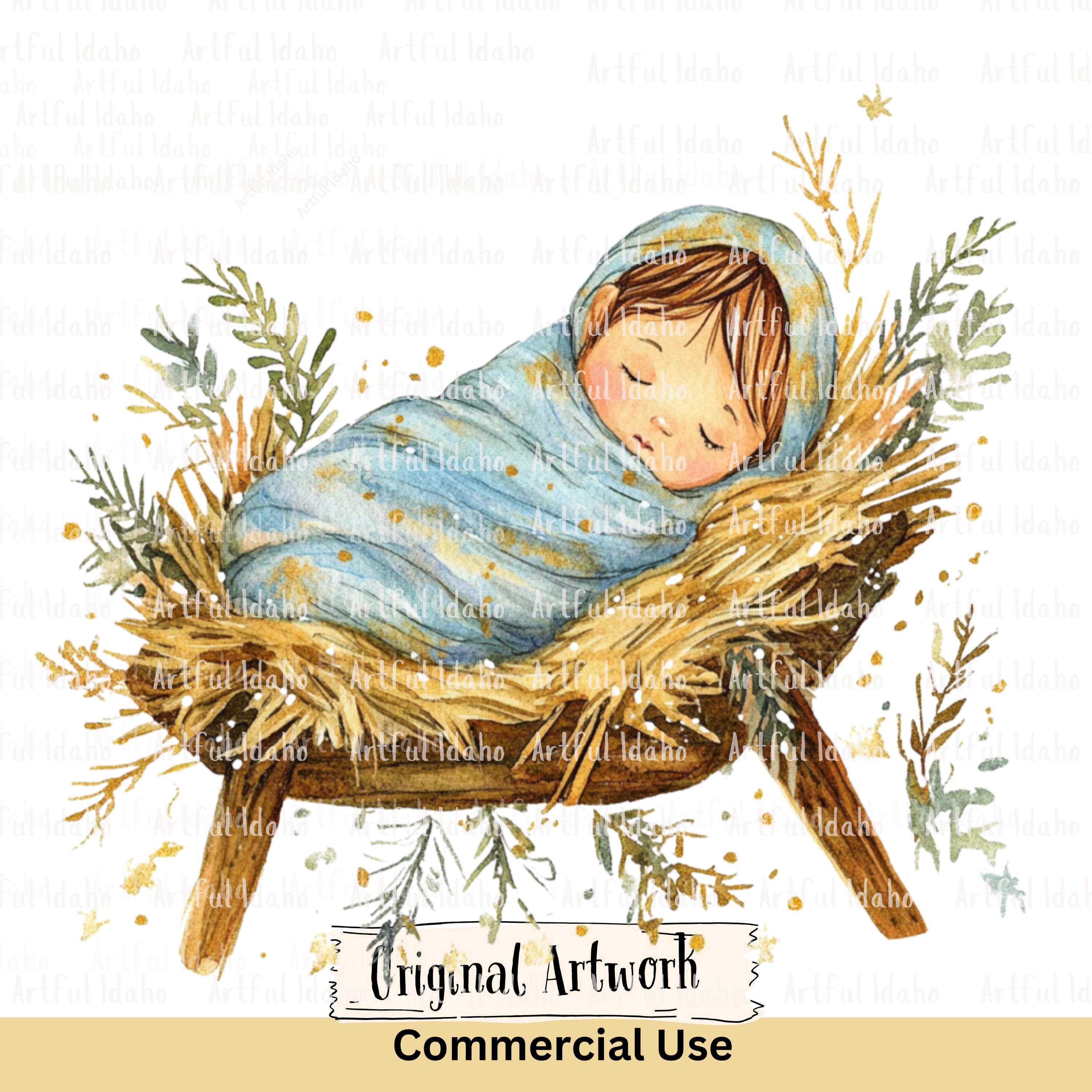 Christmas Nativity Clip Art | Christmas Baby Jesus Png | Christian ...