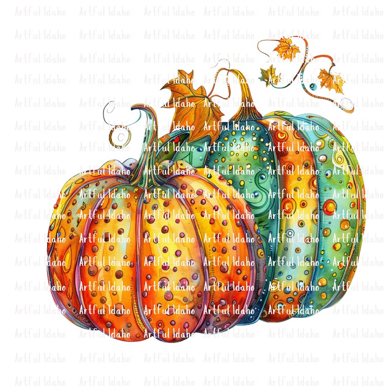 Fall Pumpkins PNG | Sublimation Clip Art | Commercial Use | Fall Clip ...