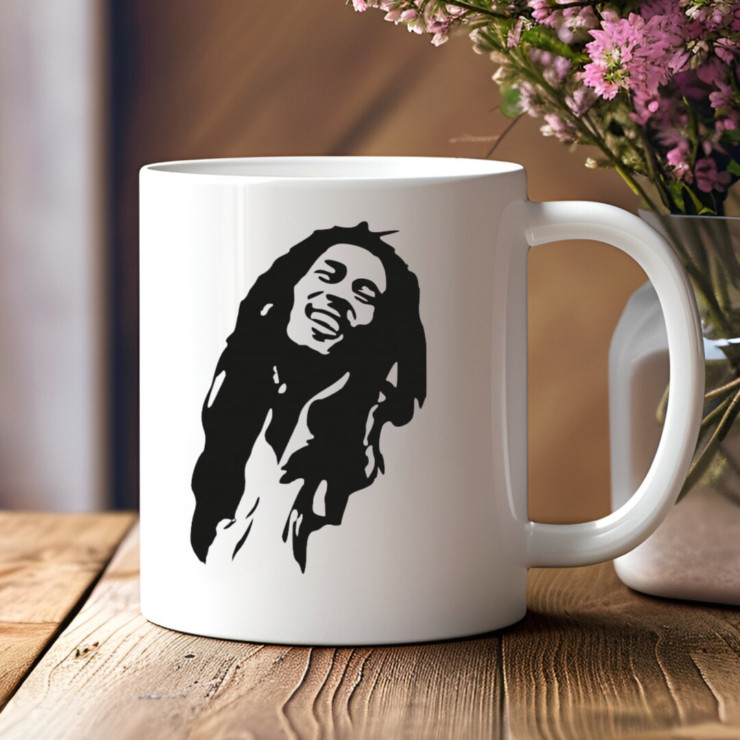 Bob Marley Mug Jamaica Culture Mug Bob Marley Gift Minimalist Coffee ...