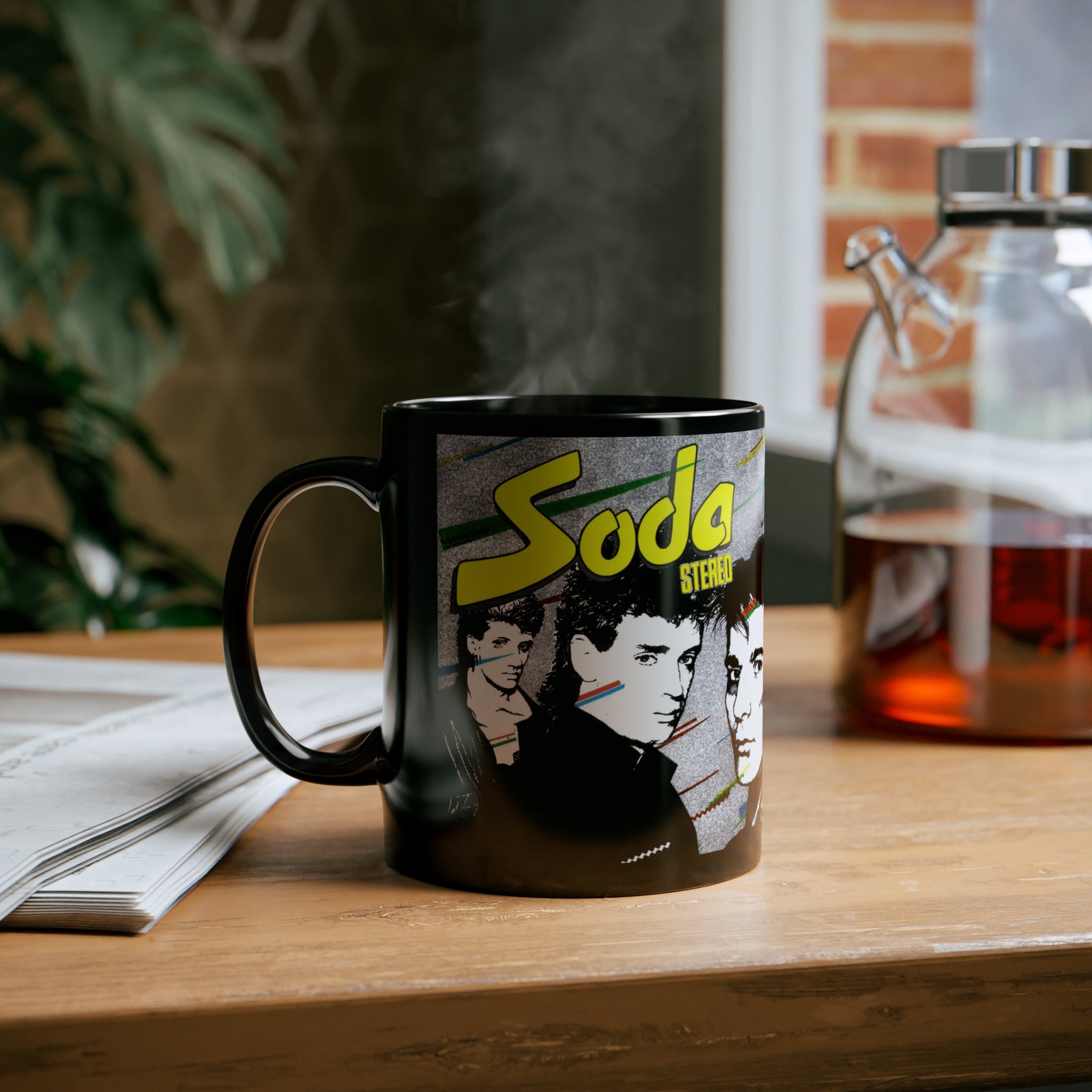 Soda Stereo Black Mug | G. Cerati Mug | Soda Stereo Fan Gift | Soda ...