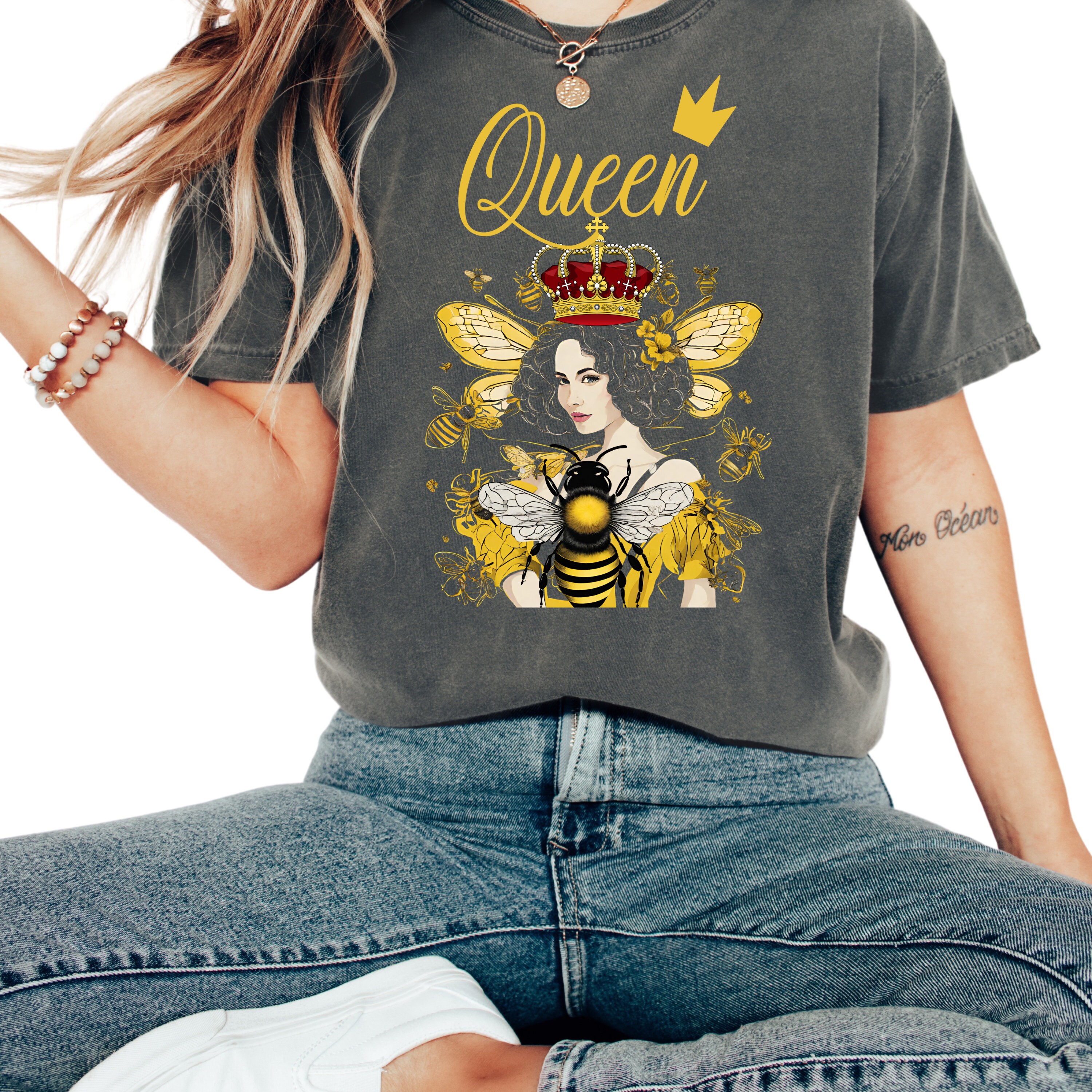 Queen Bee Tee Queen Bee Shirt Queen Bee Queen Bee T Shirt - Etsy