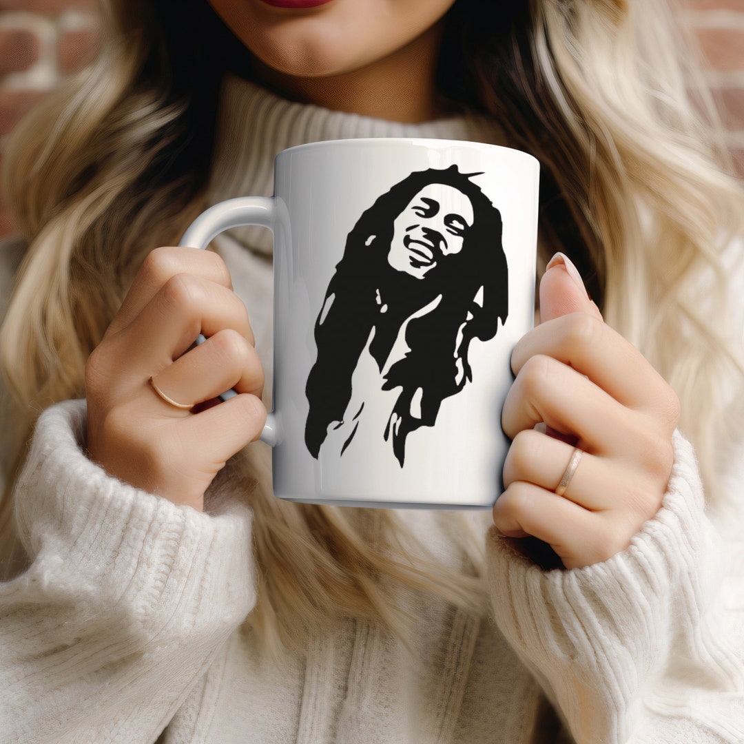 Bob Marley Mug Jamaica Culture Mug Bob Marley Gift Minimalist Coffee ...