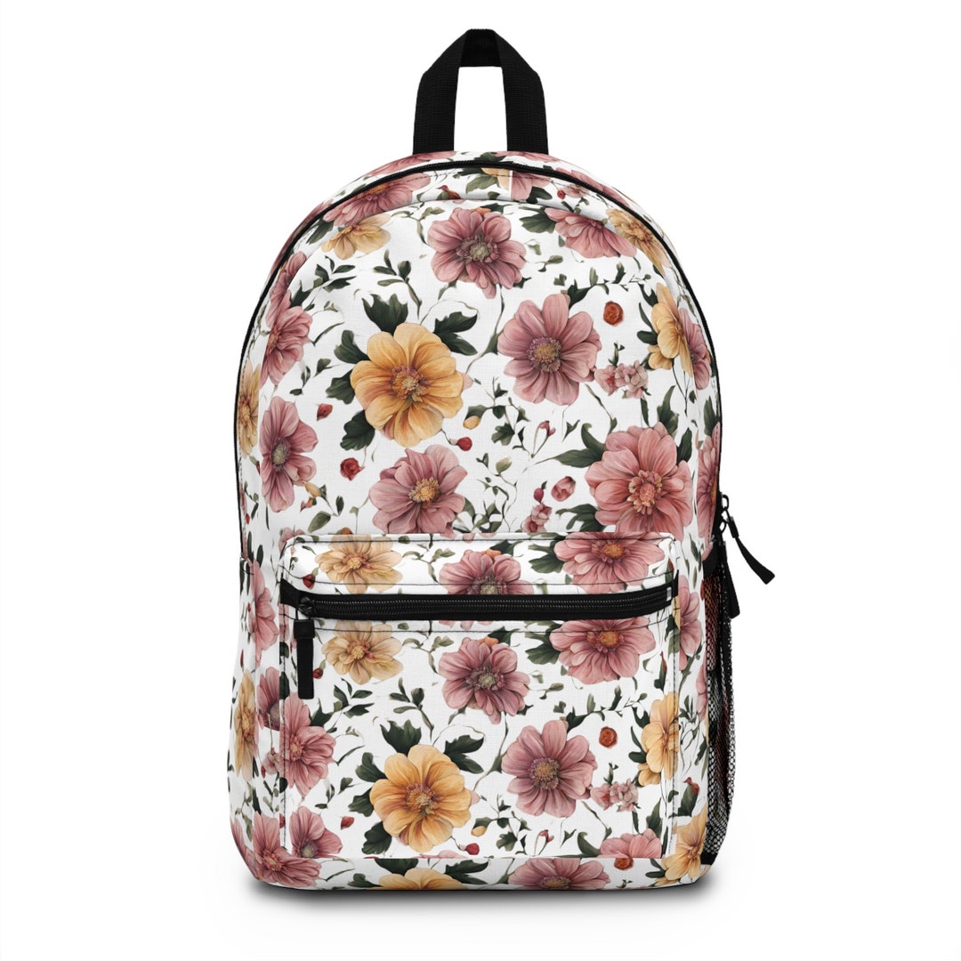 Flowers Backpack | Floral Backpack | Garden Backpack | Wildflowers ...