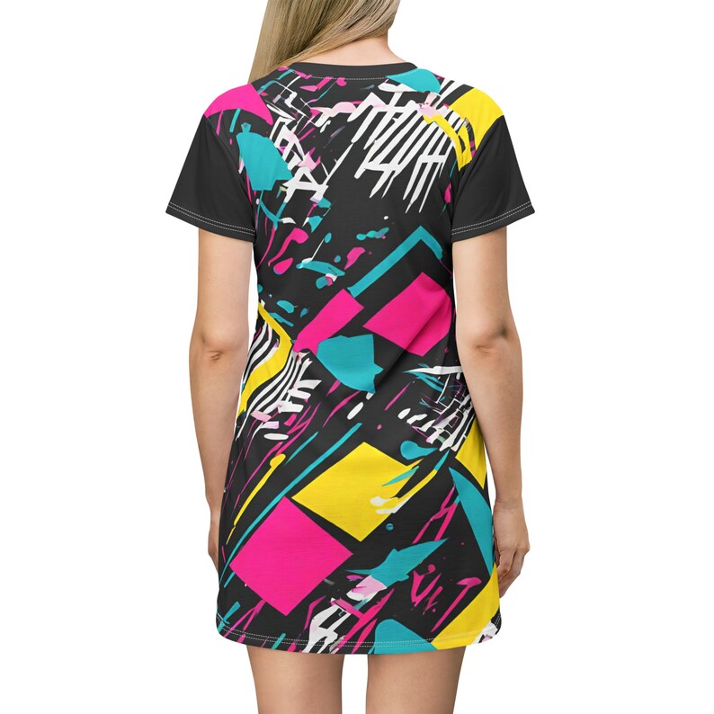 Retro T Shirt Dress | 80s Party Dress |festival Dress |dress Travel ...