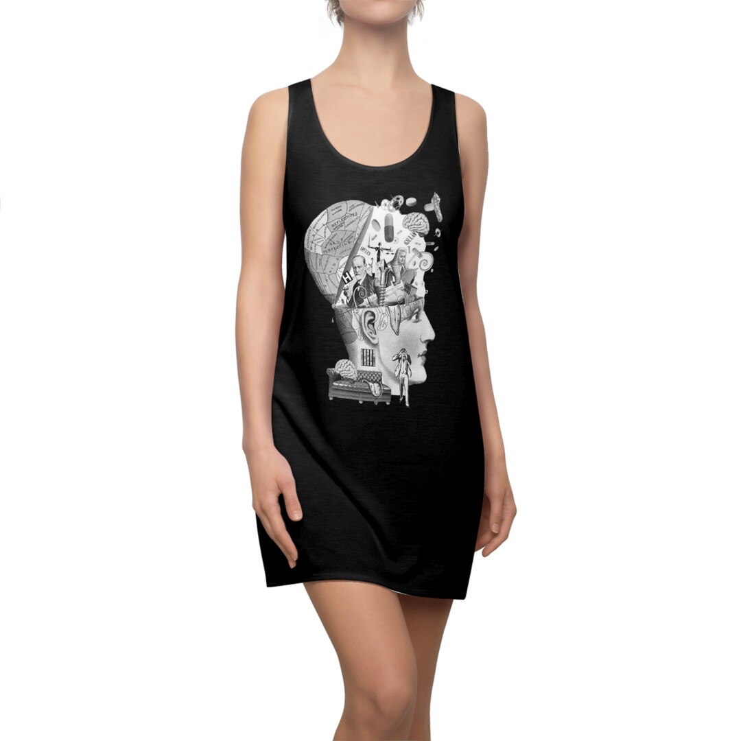 Sigmund Freud Dress/casual Dress Fashion Psy/freud Inspired Dress ...