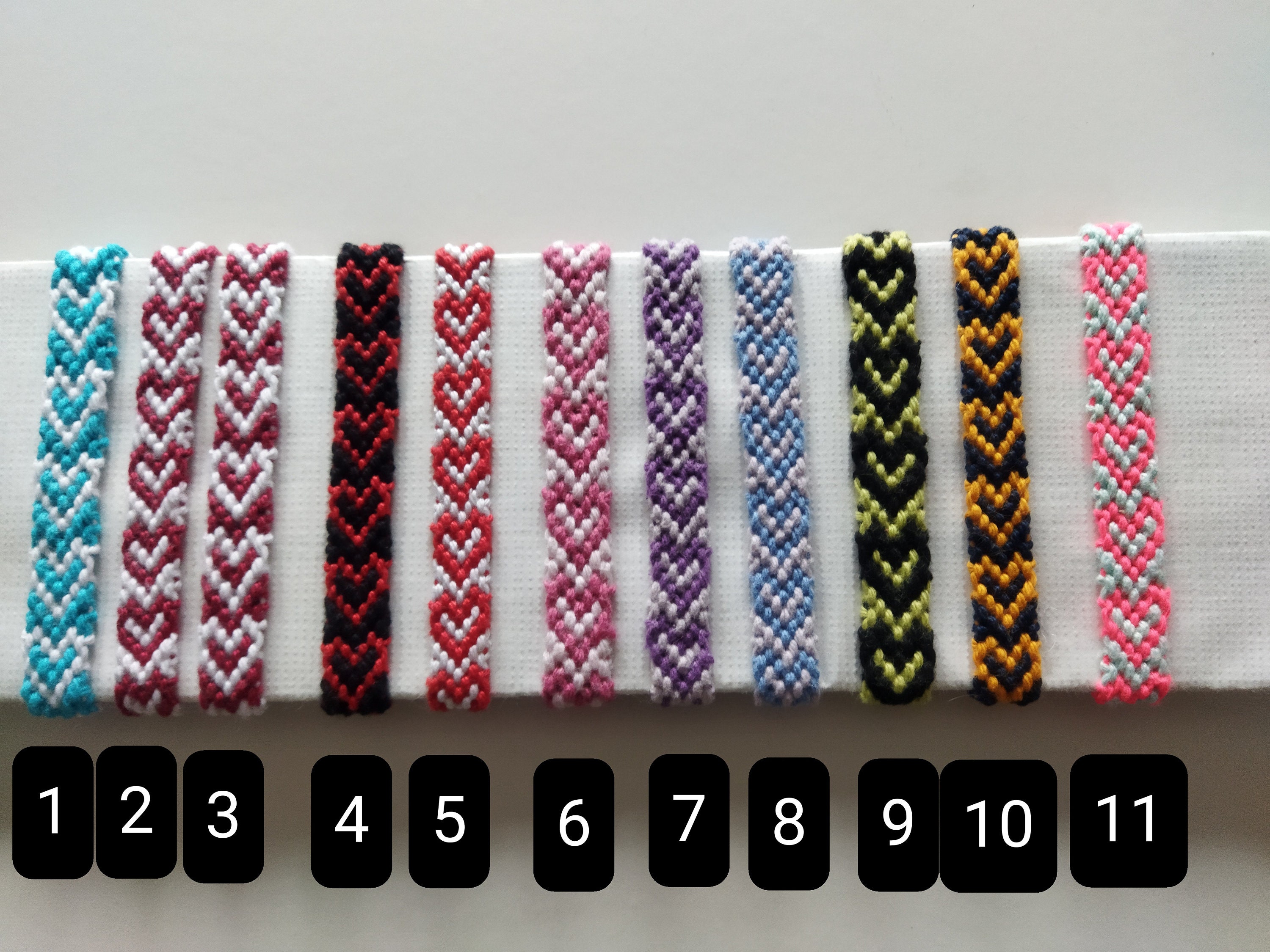 Bracelets brésiliens modèle coeurs - Etsy France