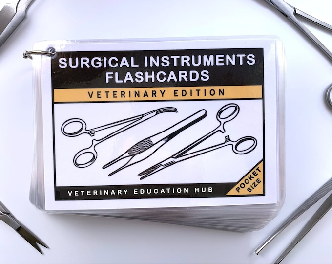 Veterinary Surgical Instruments Flashcards, Veterinary Pocket Book ...