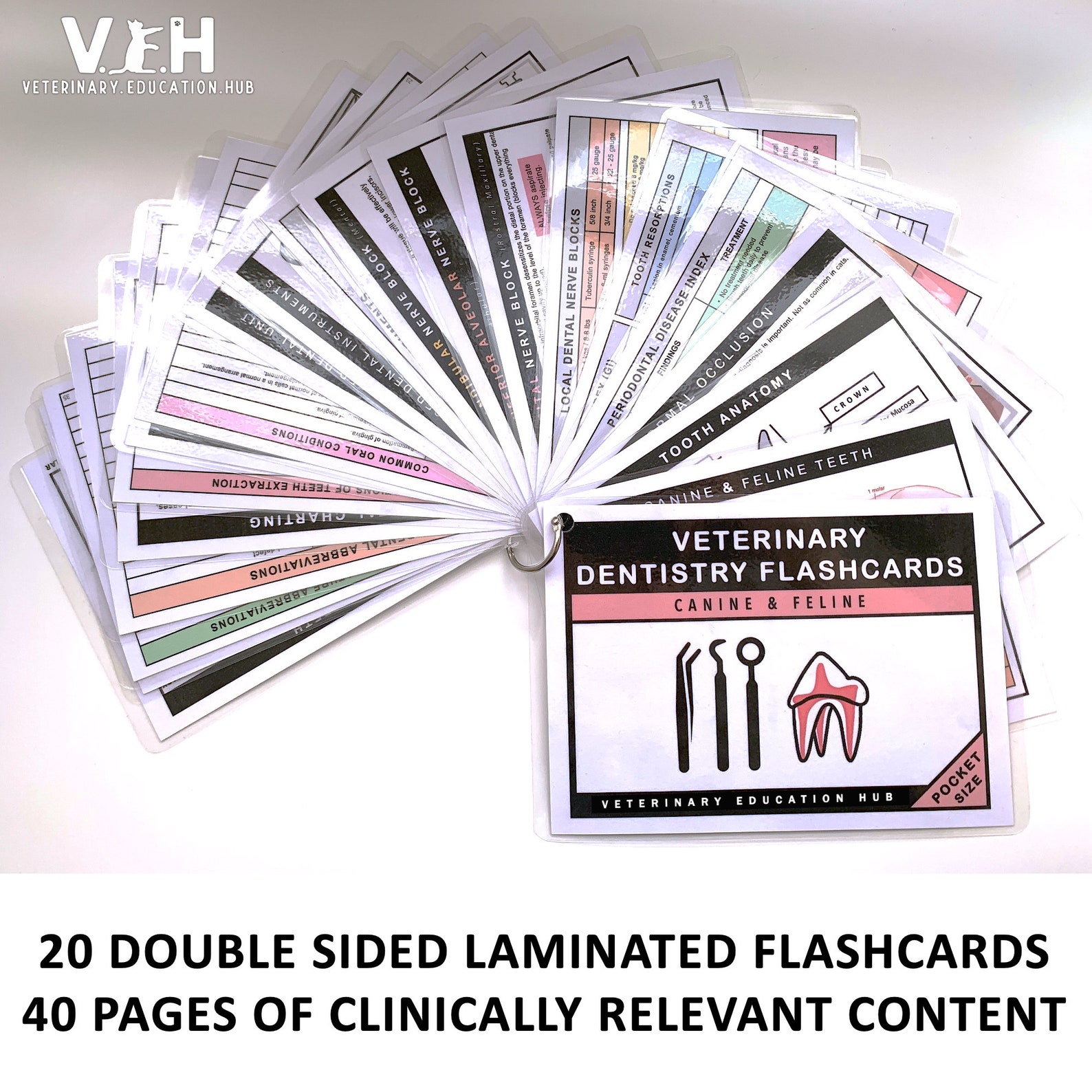 Veterinary Dentistry Flashcards, Veterinary Pocket Book, Veterinary ...