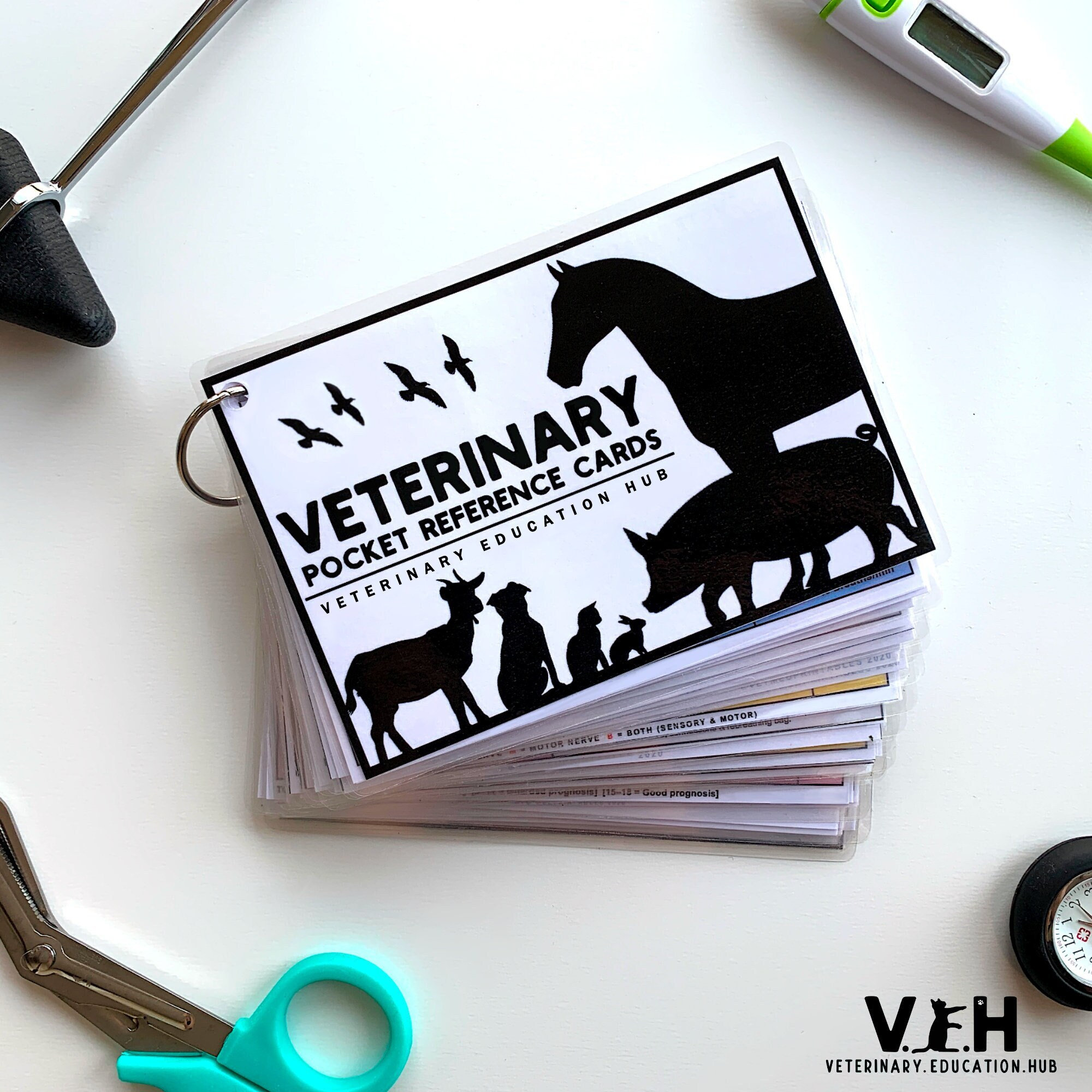 Veterinary Pocket Reference Cards, Veterinary Pocket Book, Veterinary ...