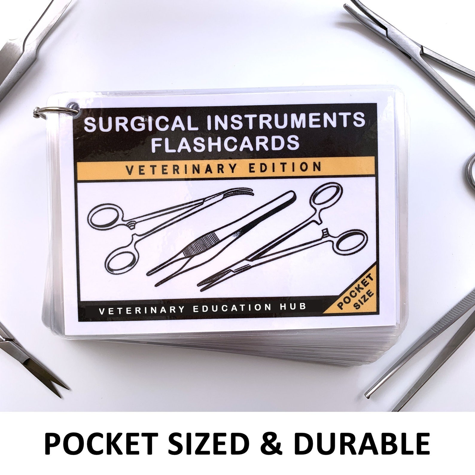 Veterinary Surgical Instruments Flashcards, Veterinary Pocket Book ...
