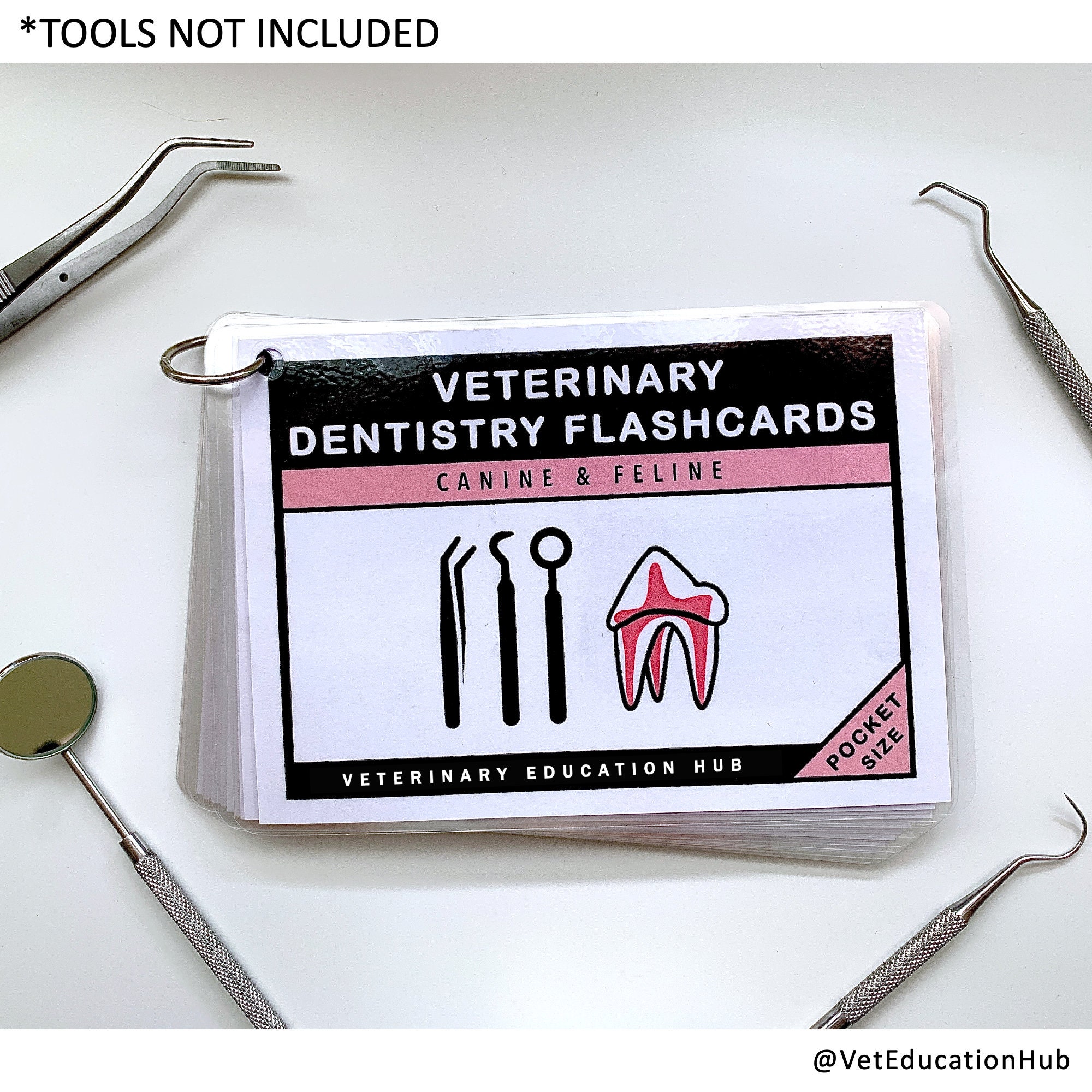 Set of 4 Veterinary Flashcards Bundle Veterinary Pocket Book - Etsy