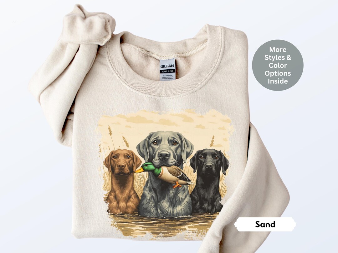 Retro Silver Labrador Retriever Sweatshirt, Nineties Vintage Labrador ...