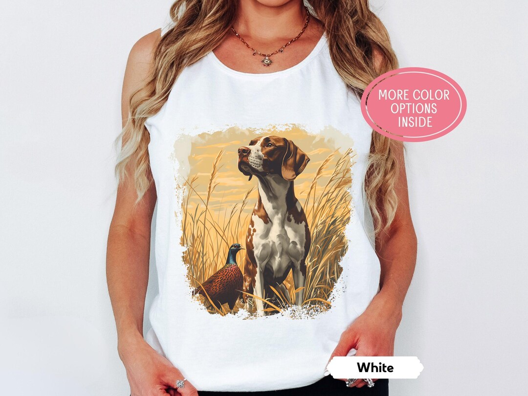 Retro German Shorthaired Pointer Tank Top, 90s Vintage Dog Hunting ...