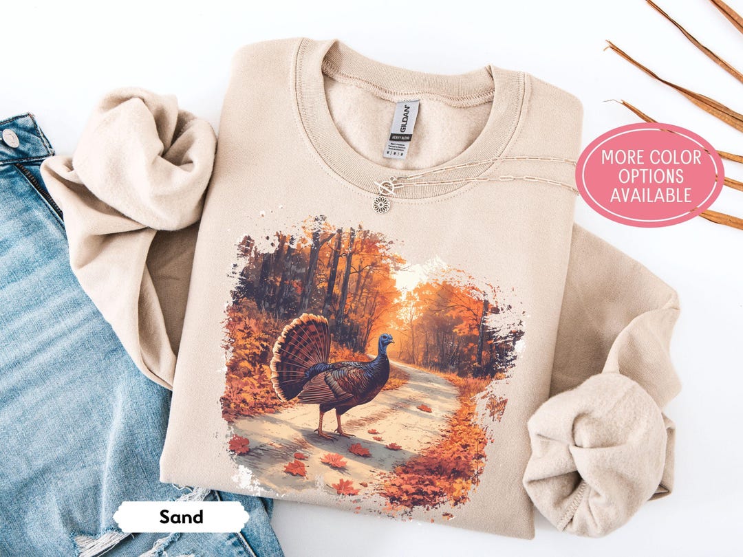 Retro Wild Turkey Country Road Scene 90s Sweatshirt, 90s Nostalgia ...