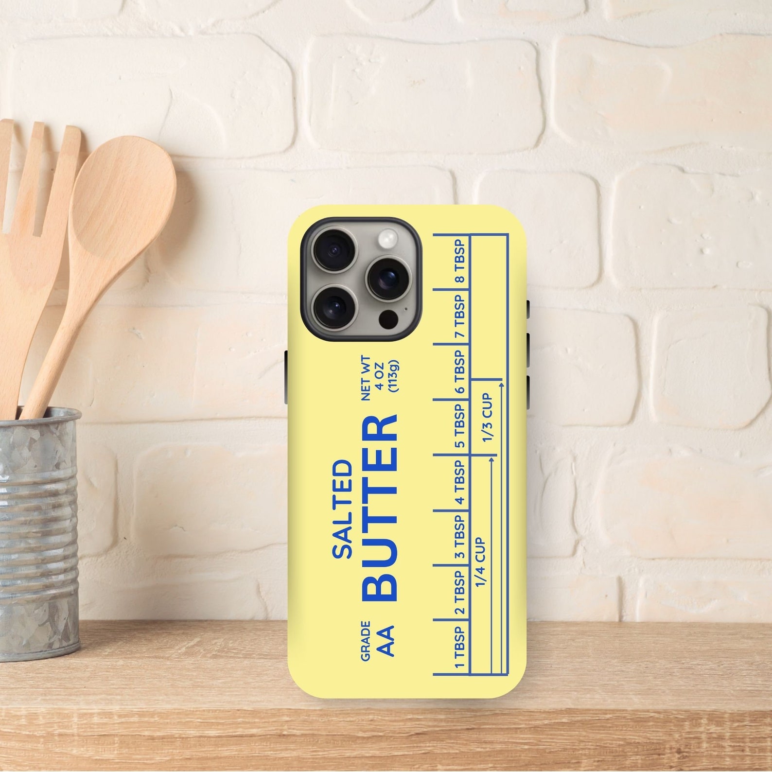 Butter Phone Case, Salted Butter Tough Phone Cover, Protective Case for ...