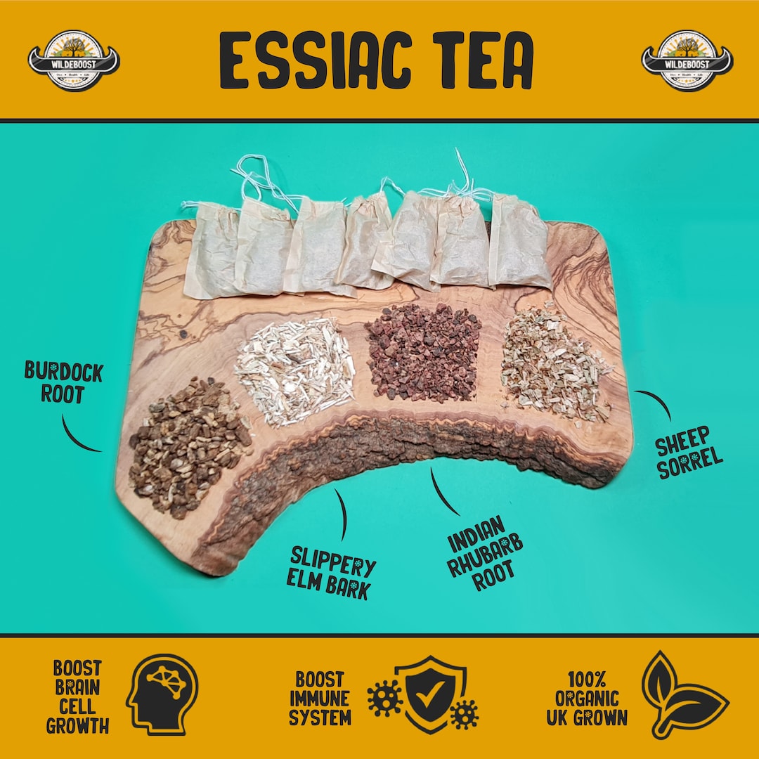 Essiac Tea Loose Herbs/tea Bags Sheep Sorrel, Burdock Root, Slippery ...