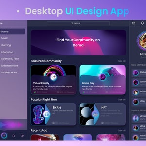 Desktop UI Design App (only Landing Page) - Etsy