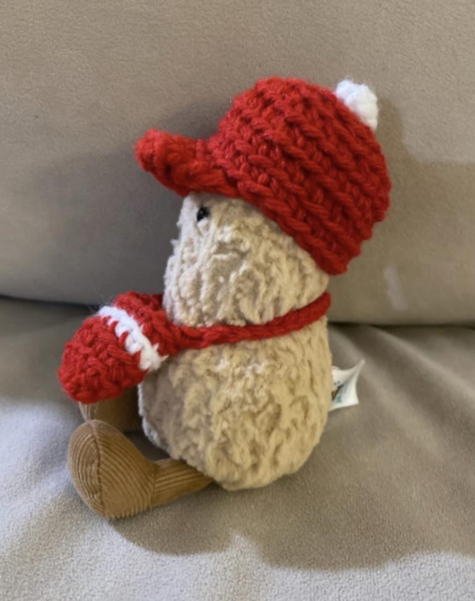 Handmade Accessories for Jellycat Peanut: Hat & Bag - Etsy