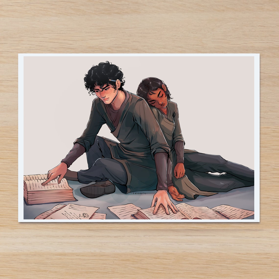 Rin and Kitay | the Poppy War | Art Print - Etsy