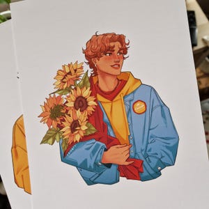 Jeremy Knox With Flowers | AFTG | Art Print - Etsy