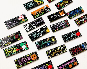 Naruto Handpainted Name Tag for Work - Etsy